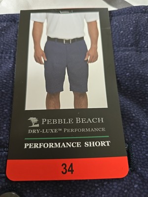 Men's Pebble Beach Dry-Luxe Performance Short 34 Navy Blue - New with ...