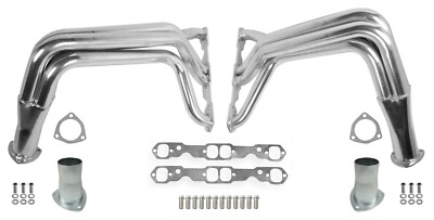 NEW 55-57 CHEVY FENDERWELL HEADERS,SBC 265-400,TRI-5,CERAMIC HOT COATED ...