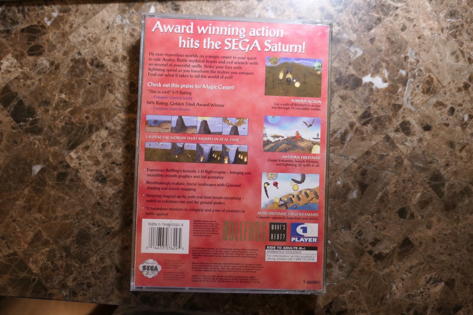 Magic Carpet (Sega Saturn, 1996) for sale online | eBay