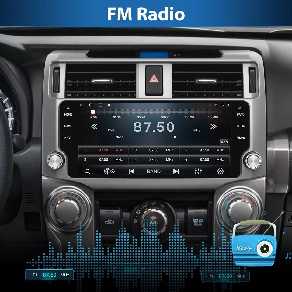 Touch Screen Car Radio Stereo Upgrade Carplay AHD GPS Navi For Toyota ...