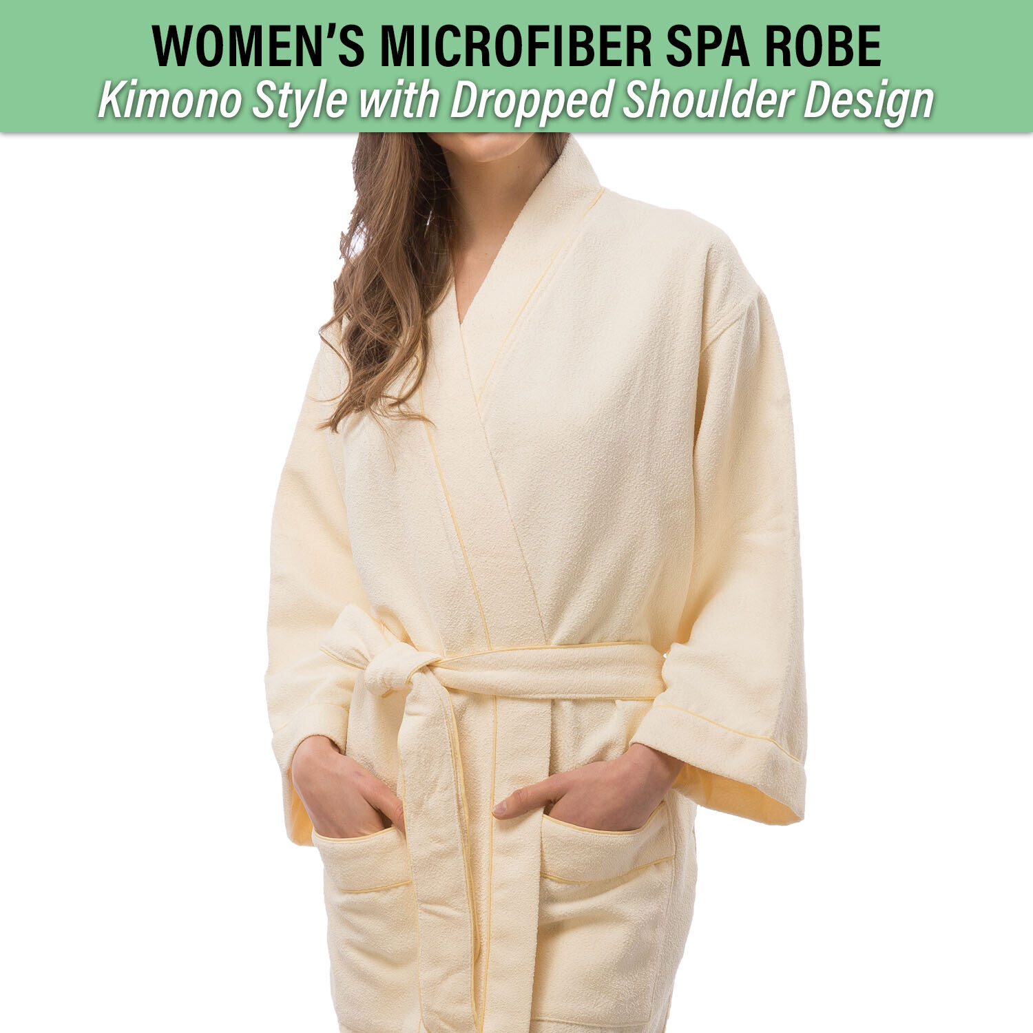 Microfiber Spa Robe - Mens and Womens Shower Kimono Bathrobe Unisex ...