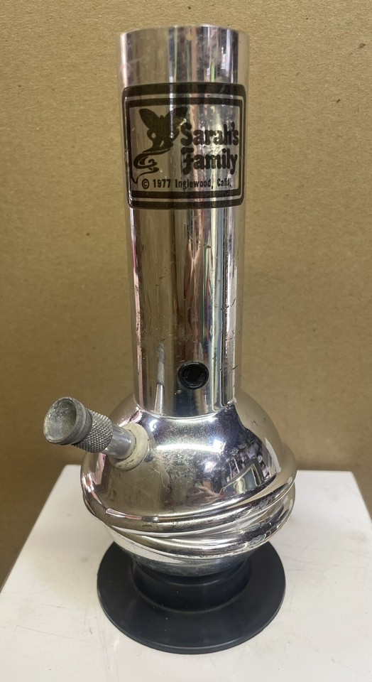 Vintage Unused " Sarahs Family " 1977 Silver Bong Unused Rare Roach ...
