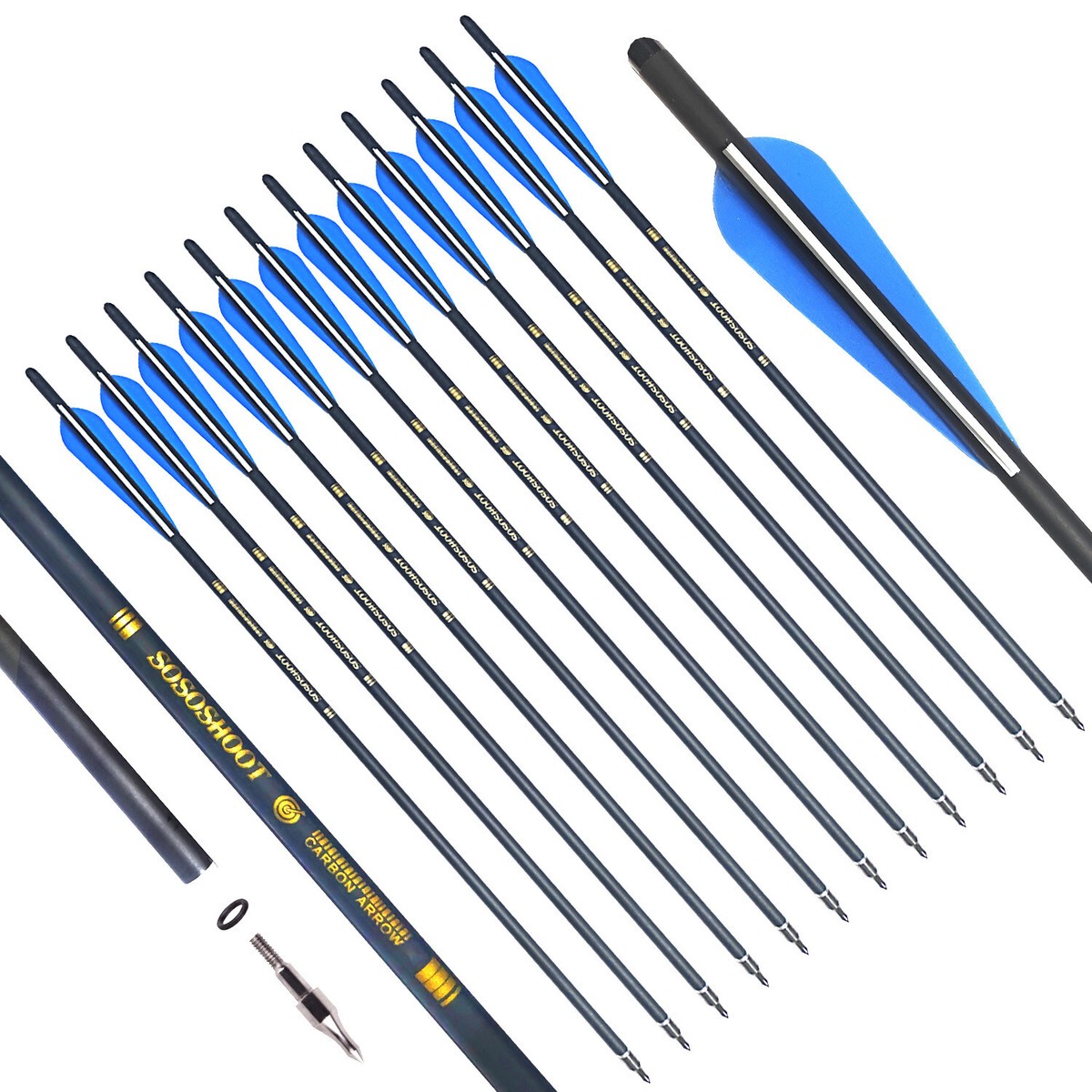 Mission MXB Nocks Mission MXB Aluminum Moon Nocks 6-Pack - Crossbow ...