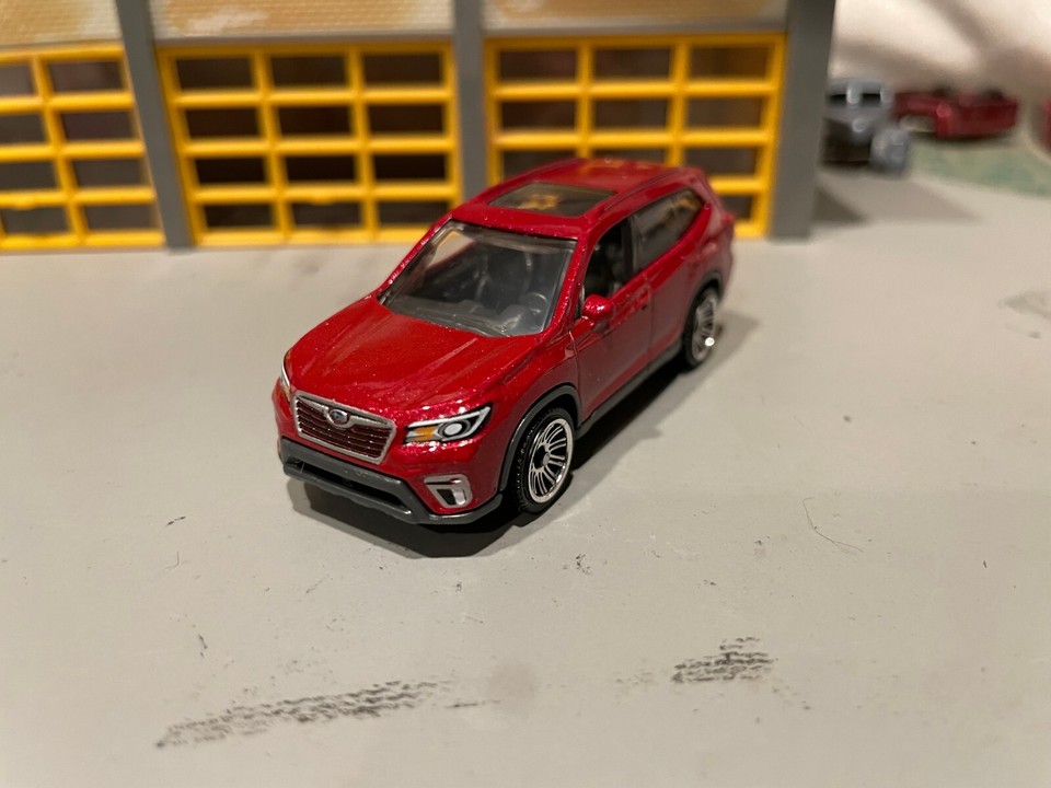 MATCHBOX 2019 SUBARU FORESTER AWD SUV/MET.RED/BLK INT ALLOY WHEELS | eBay
