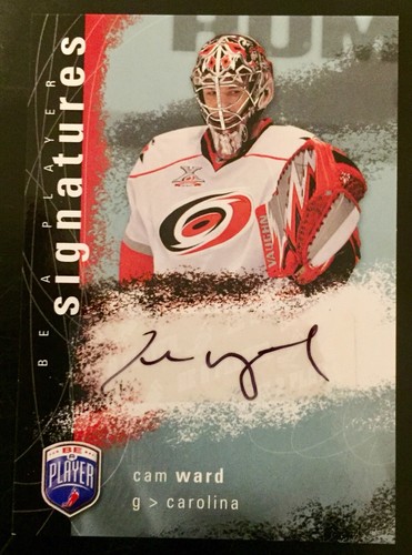 2007-08 Upper Deck Be a Player - Signatures #S-CW Cam Ward (AU) for ...