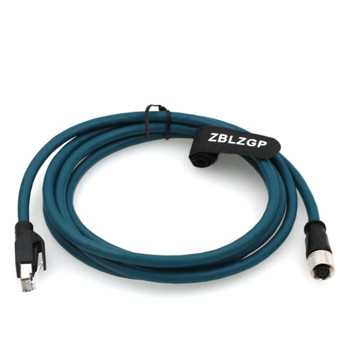 Cat 7e Ethernet Cable, 2M M12 A-Coded 8-Pin RJ45 for Profinet, Profibus ...