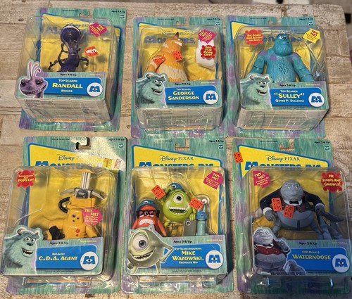 2001 Disney Pixar Monsters Inc Figure Lot Sulley Waternoose George Mike ...
