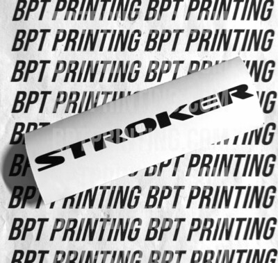 2x Stroker Engine Vinyl Decal Exterior Matte Black | eBay