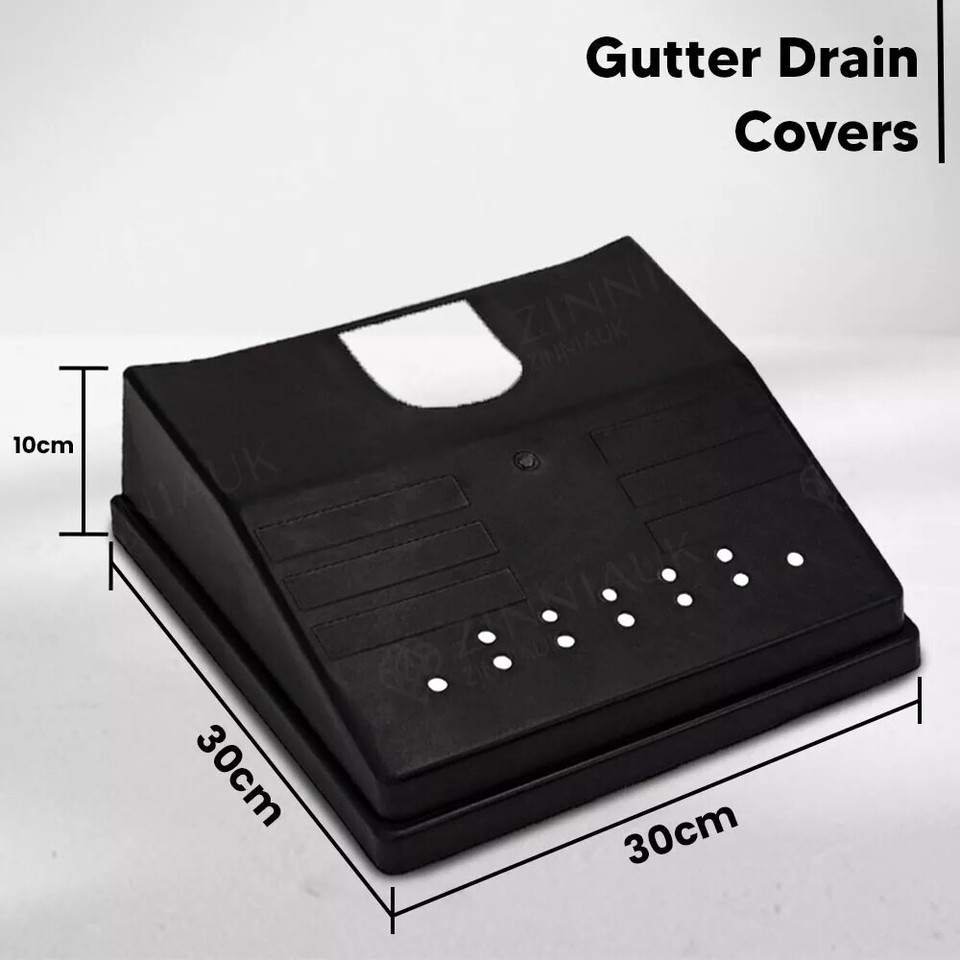 Gutter Drain Cover Guard Outdoor Plastic Garden Down Pipe Tidy Leaves ...