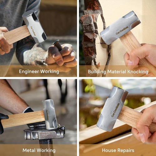 Sledge Hammer Mini Sledge Hammer w Steel Hammer Head and Wood Short ...