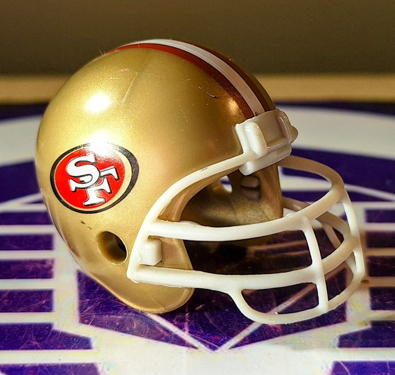 NFL RIDDELL SAN FRANCISCO 49ERS MINI PLASTIC FOOTBALL HELMET 2" GUMBALL ...