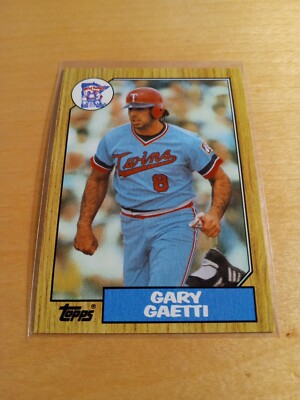 1987 Topps #710 GARY GAETTI Minnesota Twins Baseball Card, 3rd Base ...