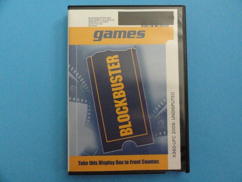 XBOX 360 UFC 2009: UNDISPUTED BLOCKBUSTER VIDEO GAME RENTAL CASE | eBay