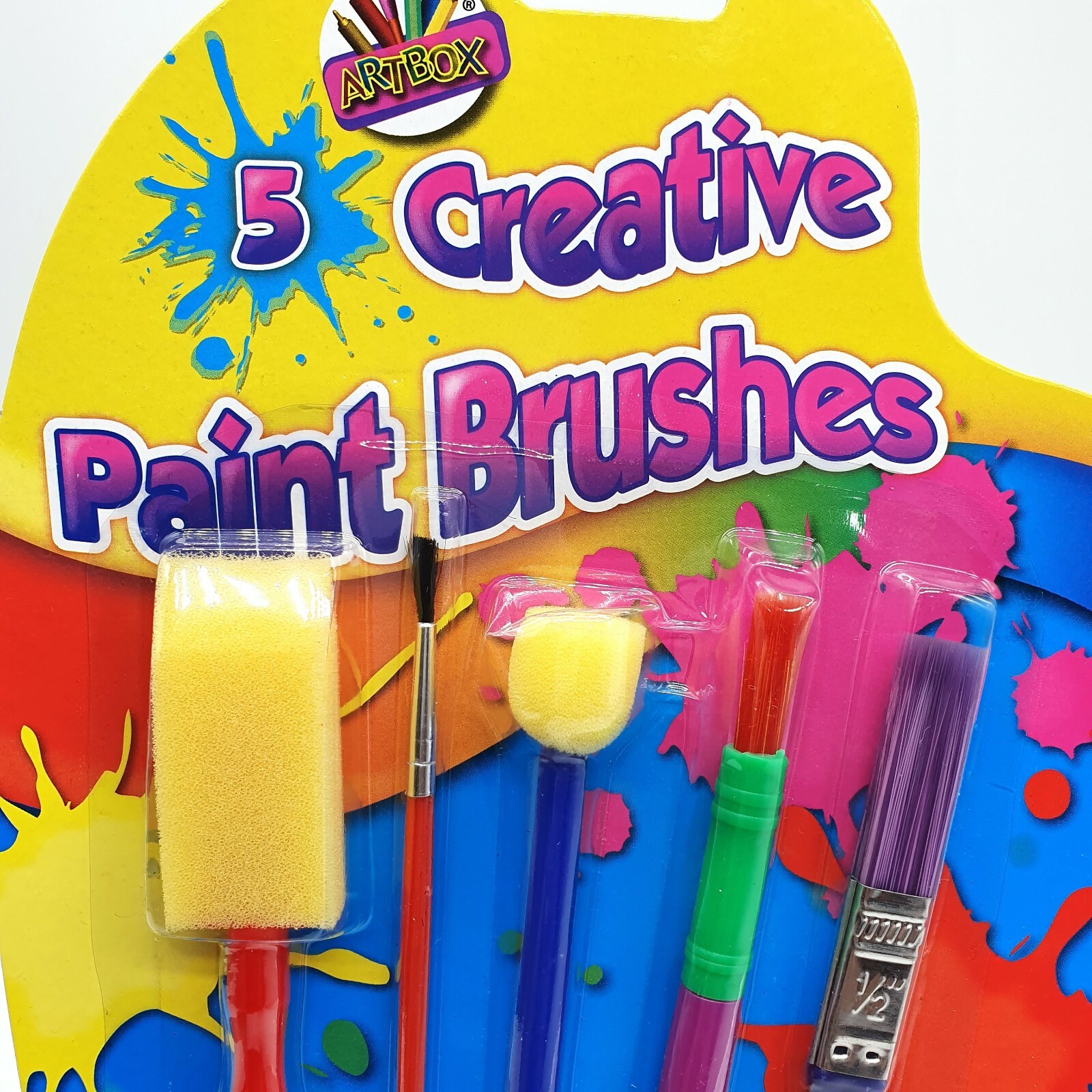 5 Creative Paint Brushes Set Sponge Artist Art Painting Assorted Size ...