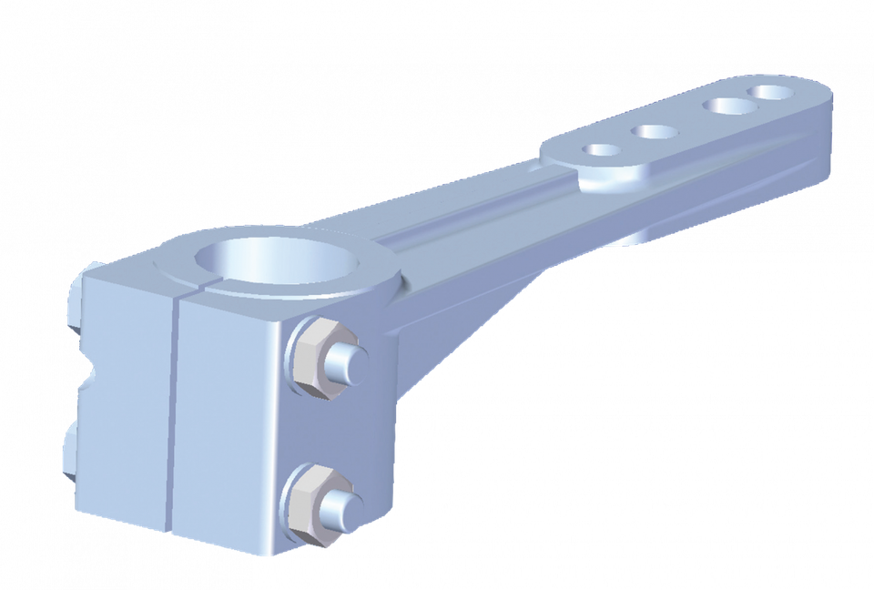 Marine Boat Allpa Aluminum rudder arm for rudder stock D=40mm | eBay