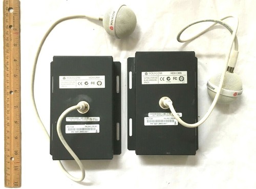Polycom Lot of 2 Ceiling Microphones White HDX CM 2201-26932-00 Free ...