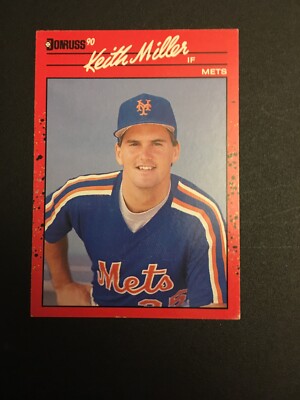 1990 Donruss New York Mets Baseball Card #507 Keith Miller | eBay