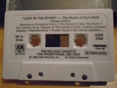 PROMO Kurt Weill t CASSETTE TAPE Marianne Faithfull TOM WAITS John Zorn ...