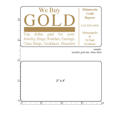 Inkjet Labels - 2X4 Labels