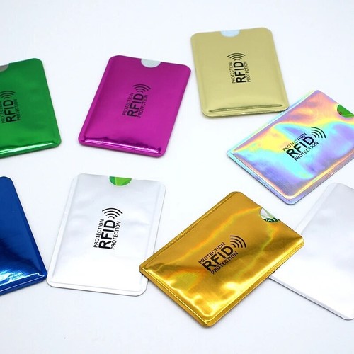 10x RFID Bank Card Sleeve Wallet Blocking Protector Debit Credit Holder ...