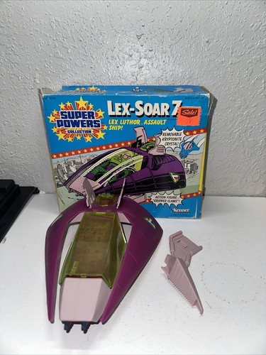 Vintage 1984 Kenner Super Powers Lex-Soar 7 Lex Luther Ship Incomplete ...