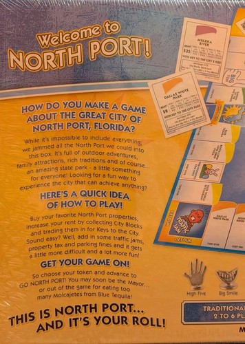 Late for the Sky Board Game North Port Opoly Florida BRAND NEW SEALED ...