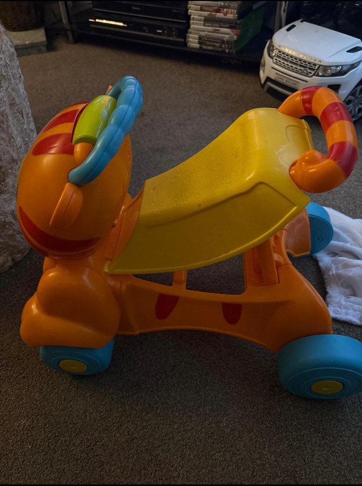 2in1 Baby Walker First Steps Activity Musical Toys Car Along Ride On Go ...