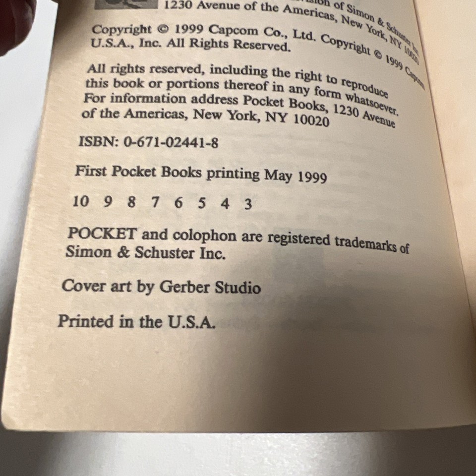 Resident Evil City Of The Dead S. D. Perry First Pocketbooks Printing ...
