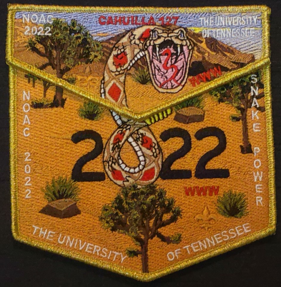 OA CAHUILLA LODGE 127 CA BSA 2022 NOAC 2-PATCH SNAKE GMY CONTINGENT ...