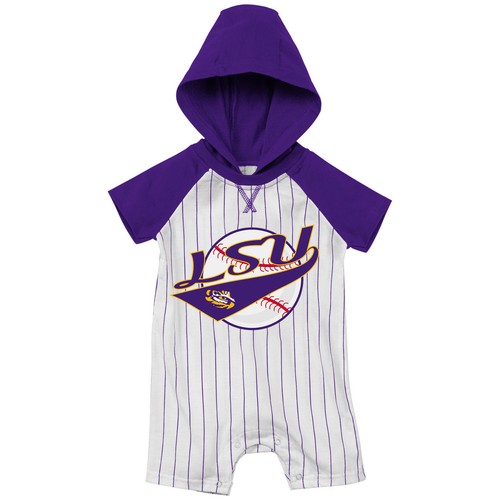 LSU Tigers Infant Purple Romper Hoodie 0-12 Months Free Shipping ...