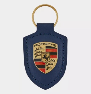 AUTHENTIC Porsche crest keyring – Essential BLUE COLOR | WAP0500950E | eBay