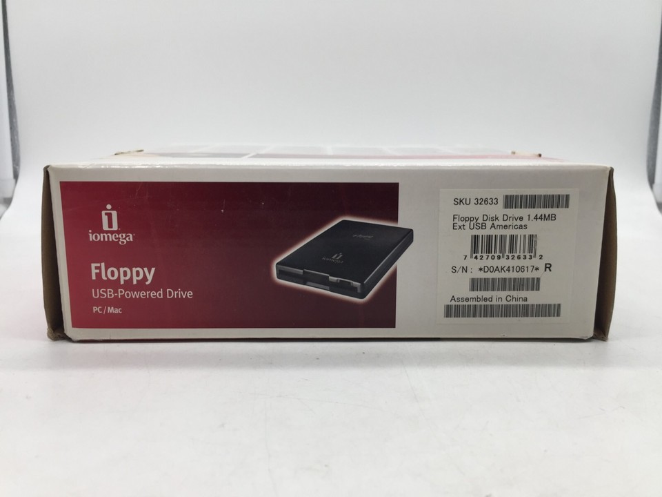 NEW Iomega USB-Powered External Floppy Drive PC / Mac Compatible FREE S ...