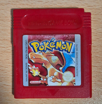 Pokémon: Rote Edition (Nintendo Game Boy, 1999) Original - neue Batt ...