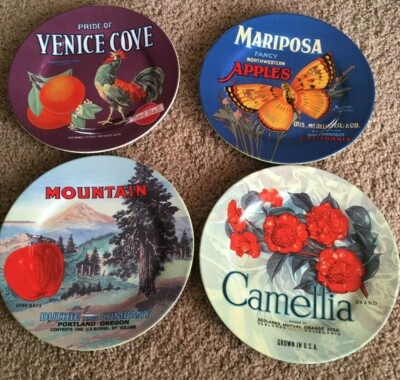 Oneida Vintage Label Collection 8" Salad Dessert Plates - 4 Piece Set ...