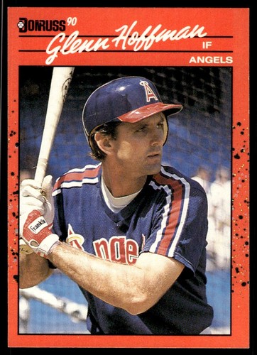 1990 Donruss Baseball Card Glenn Hoffman California Angels #407 | eBay