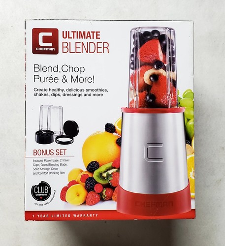 Chefman Personal Ultimate Kitchen Portable Blender Quick Blending of ...