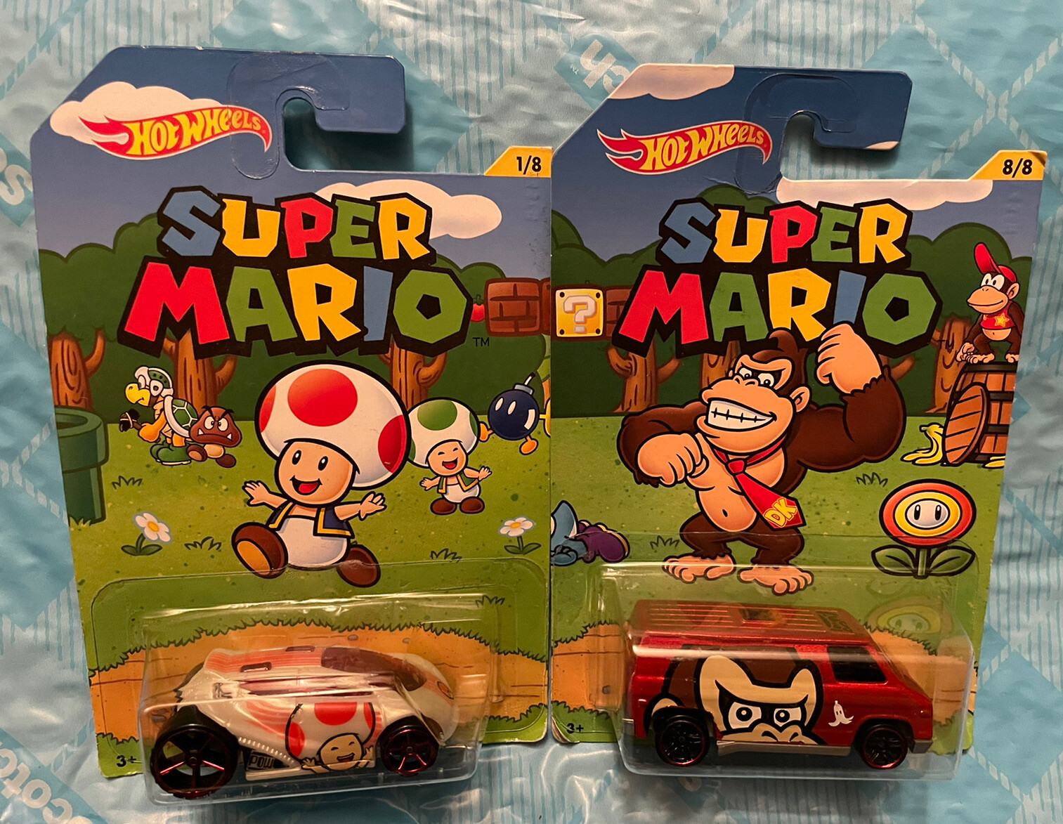 Super Mario Hot Wheels Set of 8 Cars Collectors Diecast Mattel Nintendo ...