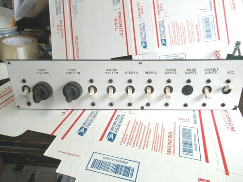 MARINE BOAT DC PANEL TWIN IGNITION SWITCHES WITH BREAKER PANEL 12VDC | eBay