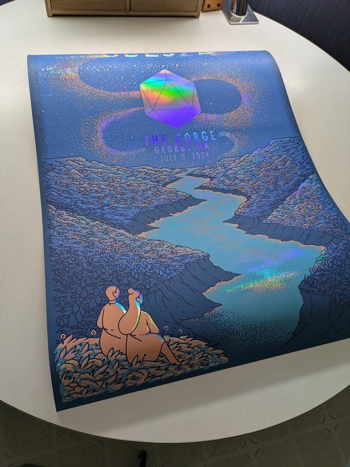 ODESZA Official FOIL Poster The Gorge Amphitheater July 5,#61/150 Evan ...