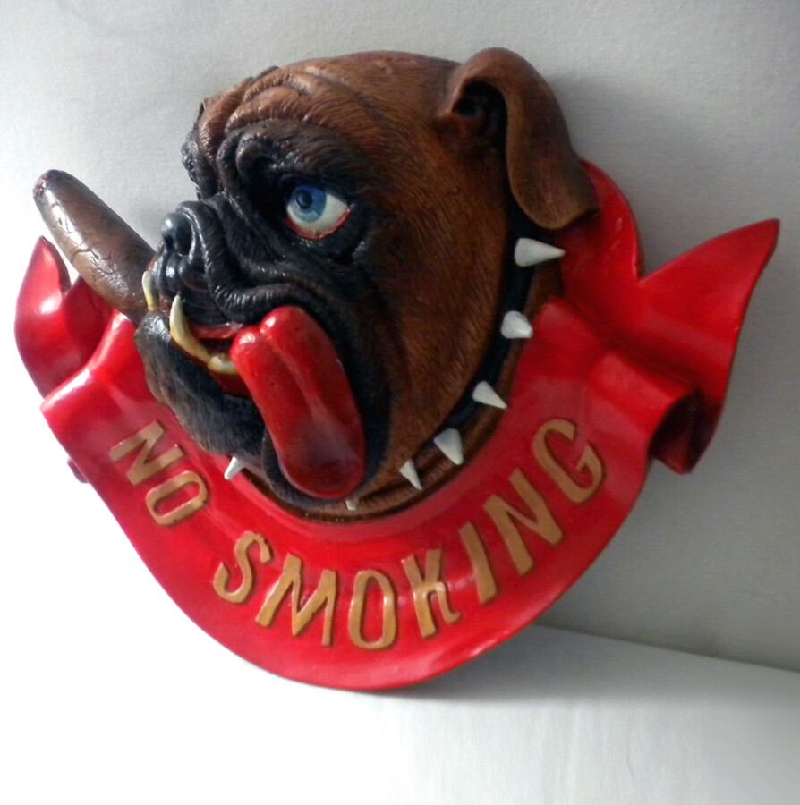 Bulldog Smoking Cigar