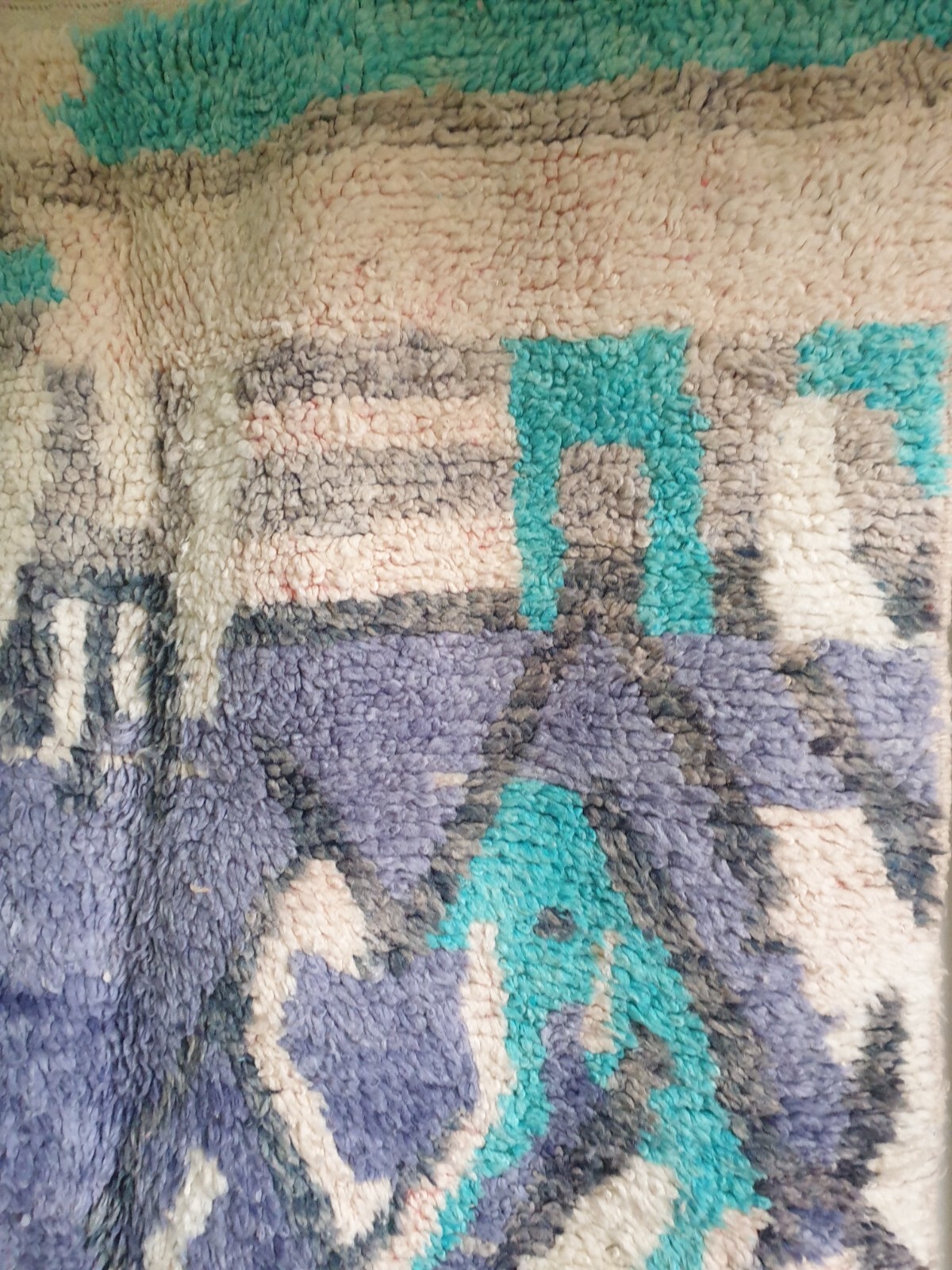 Vintage Hand-Knotted Area Rug 4' x 7' Traditional Wool Carpet Tribal ...