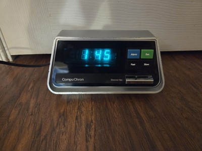 Compu Chron 5800 Digital LED Space Age Green Display Alarm Clock Rare ...