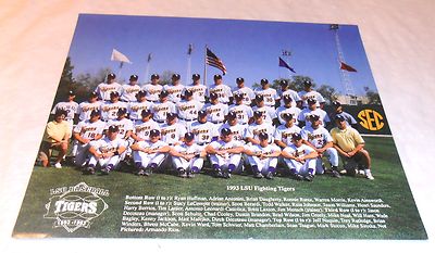 VINTAGE ORIGINAL 1993 LSU TIGERS BASEBALL TEAM PHOTO | eBay
