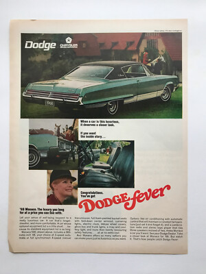 1967 68 Chrysler Monaco Dodge Fever, Hammond Organ Vintage Print Ads | eBay
