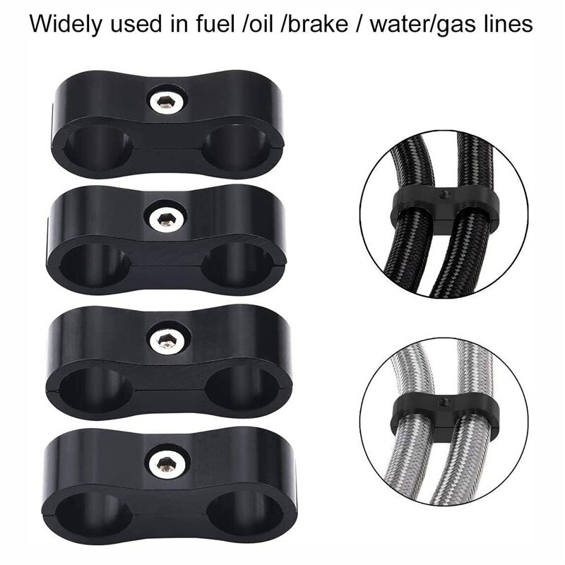 Hose Separator Clamp Bracket Adapter 4AN 6AN 8AN 10AN 12AN for Oil Fuel ...
