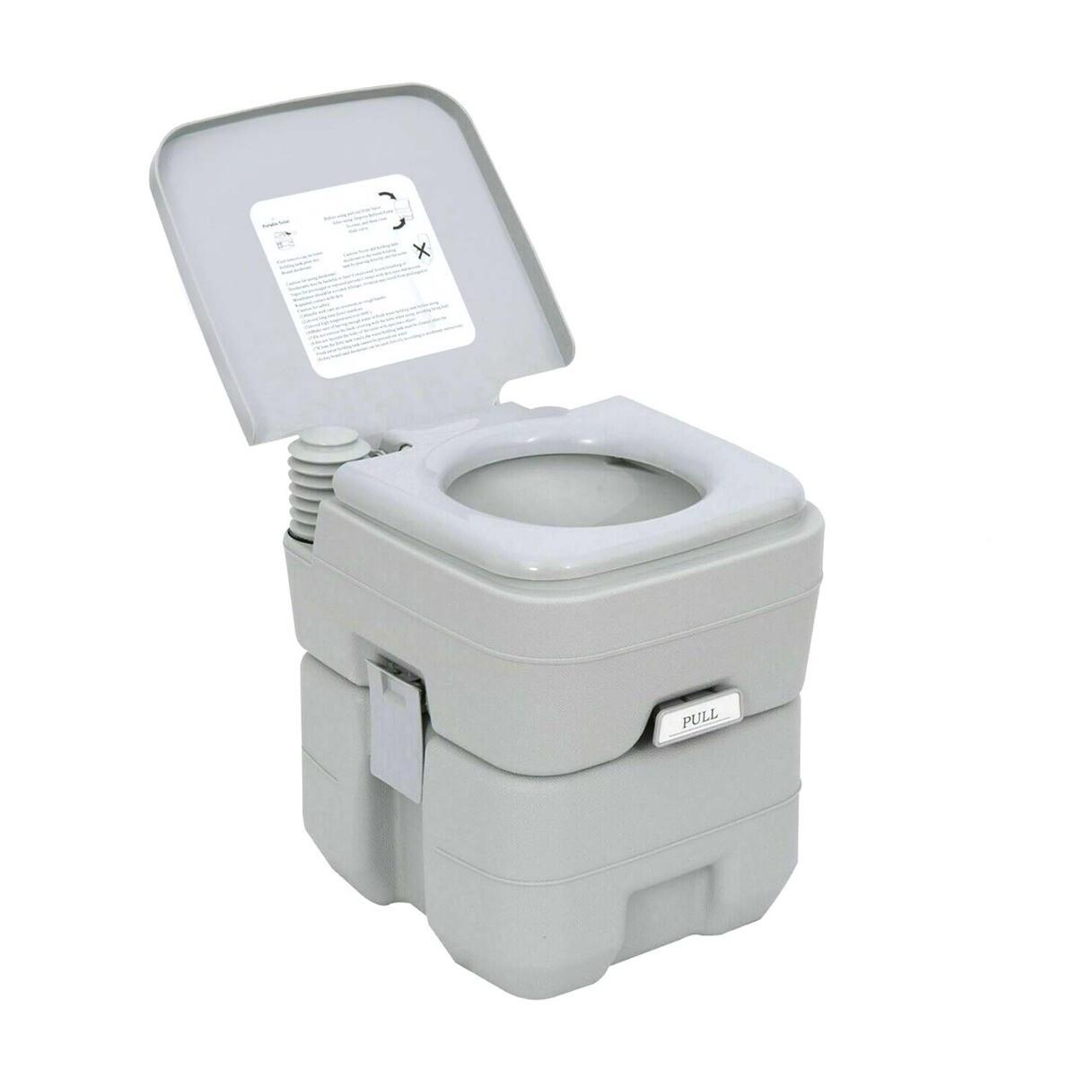 20L Portable Toilet Camping Toilet Caravan Commode Flushing Porta Potty ...