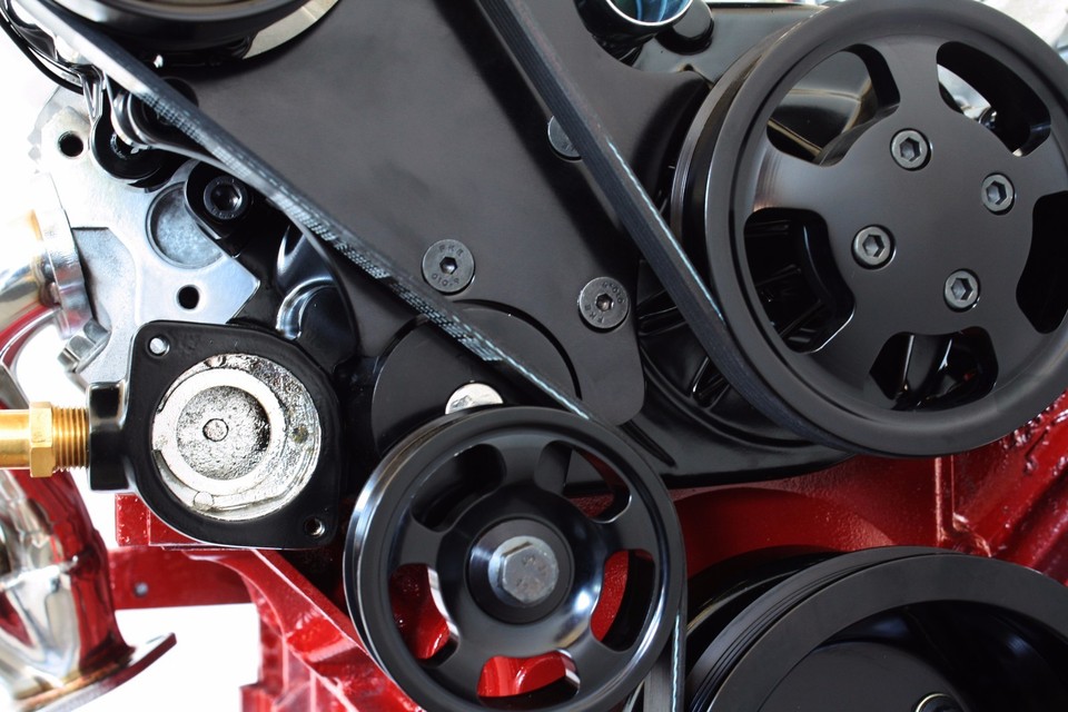 Black LS Serpentine Pulley Drive Kit Bracket LS1 LS2 LS6 Alternator ...