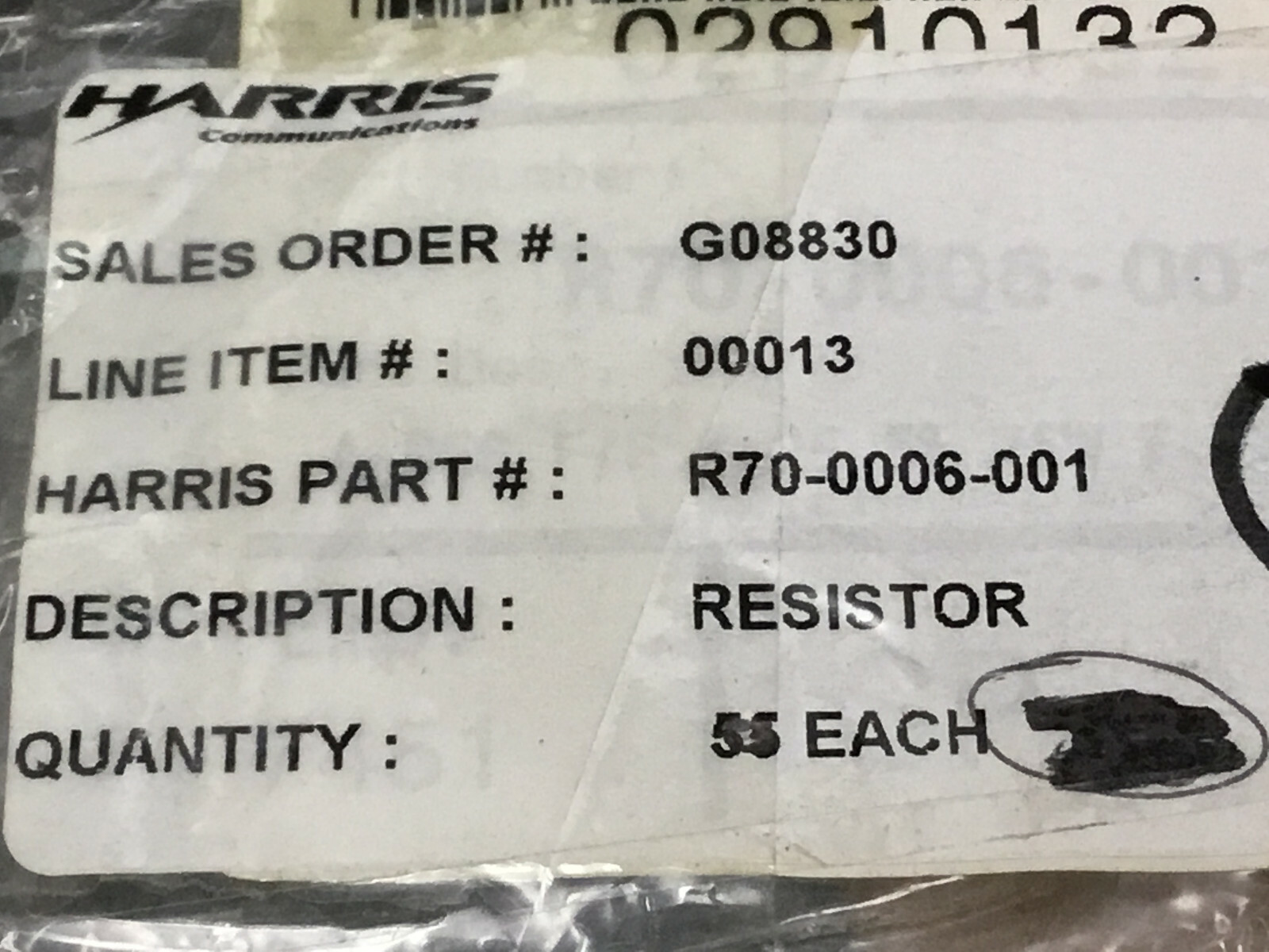 (1 PC) HARRIS RF / FLORIDA RF R70-0006-001 Elect Dummy Load Resistor 6 ...