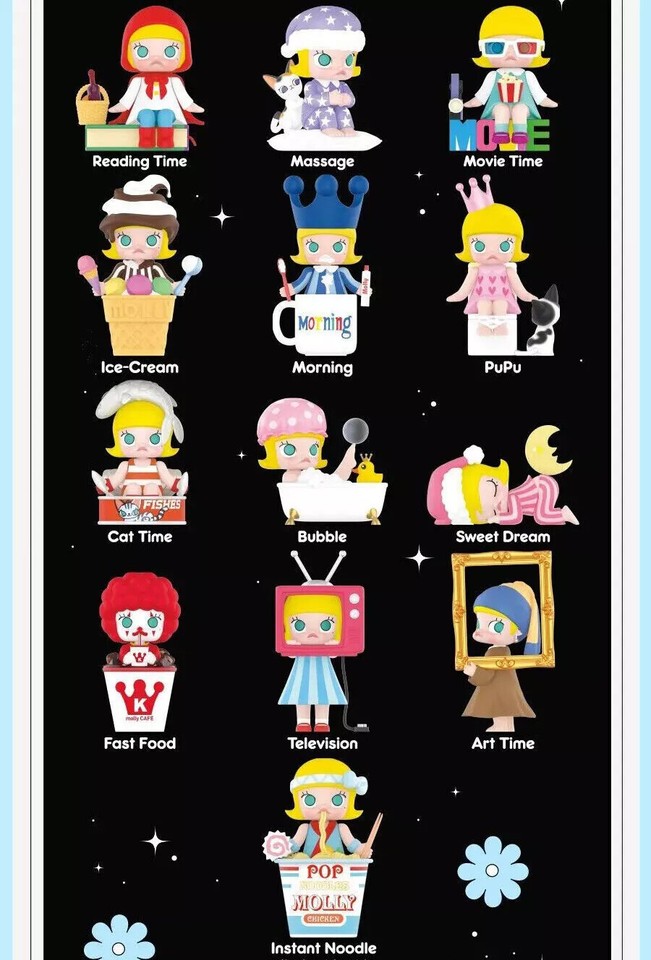 POP MART One Day of Molly Series Blind Box Confirmed Figure Surprise ...