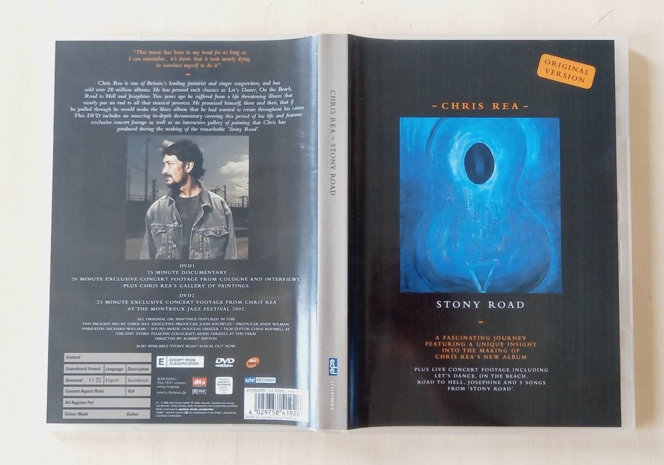 2 DVD CHRIS REA Stony Road 2002 Germany EDEL | eBay